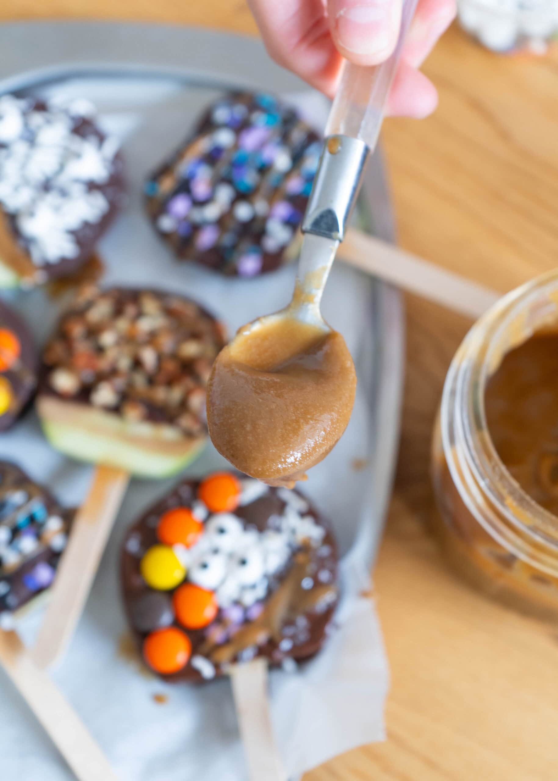 Caramel apple pops | Closed Loop Cooking