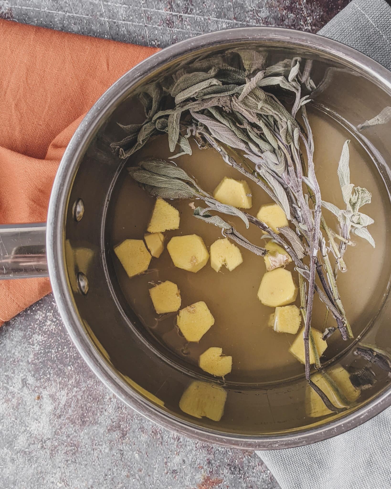Citrus sage ginger toddy | Closed Loop Cooking